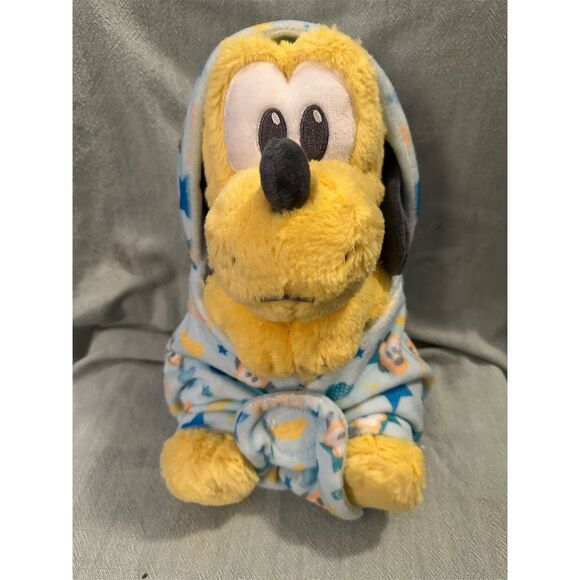 Disney | Toys | Disney Parks Baby Pluto Plush With Pouch Blanket 64 Toy ...